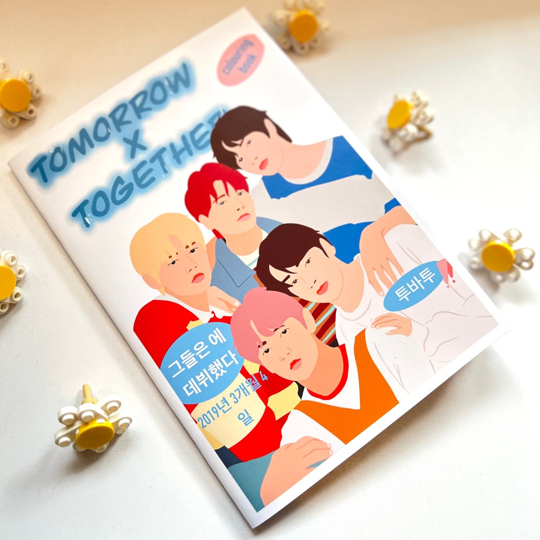 TXT - Colouring Book - Etsy