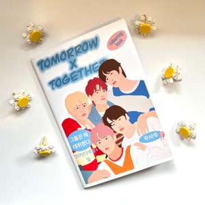 TXT Colouring Book - Etsy