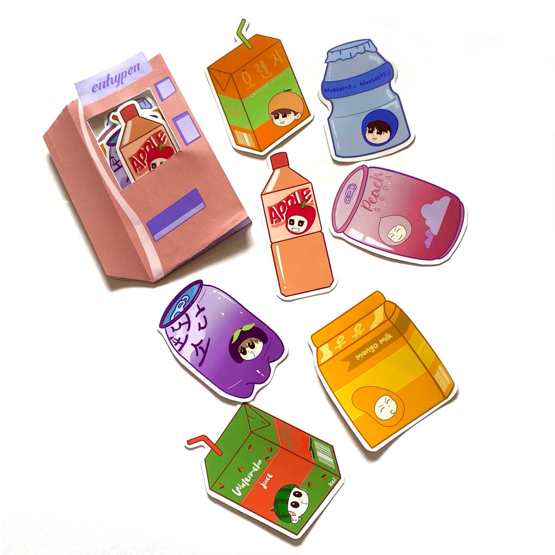 Enhypen Chamber 5 Drinks Sticker Pack - Etsy