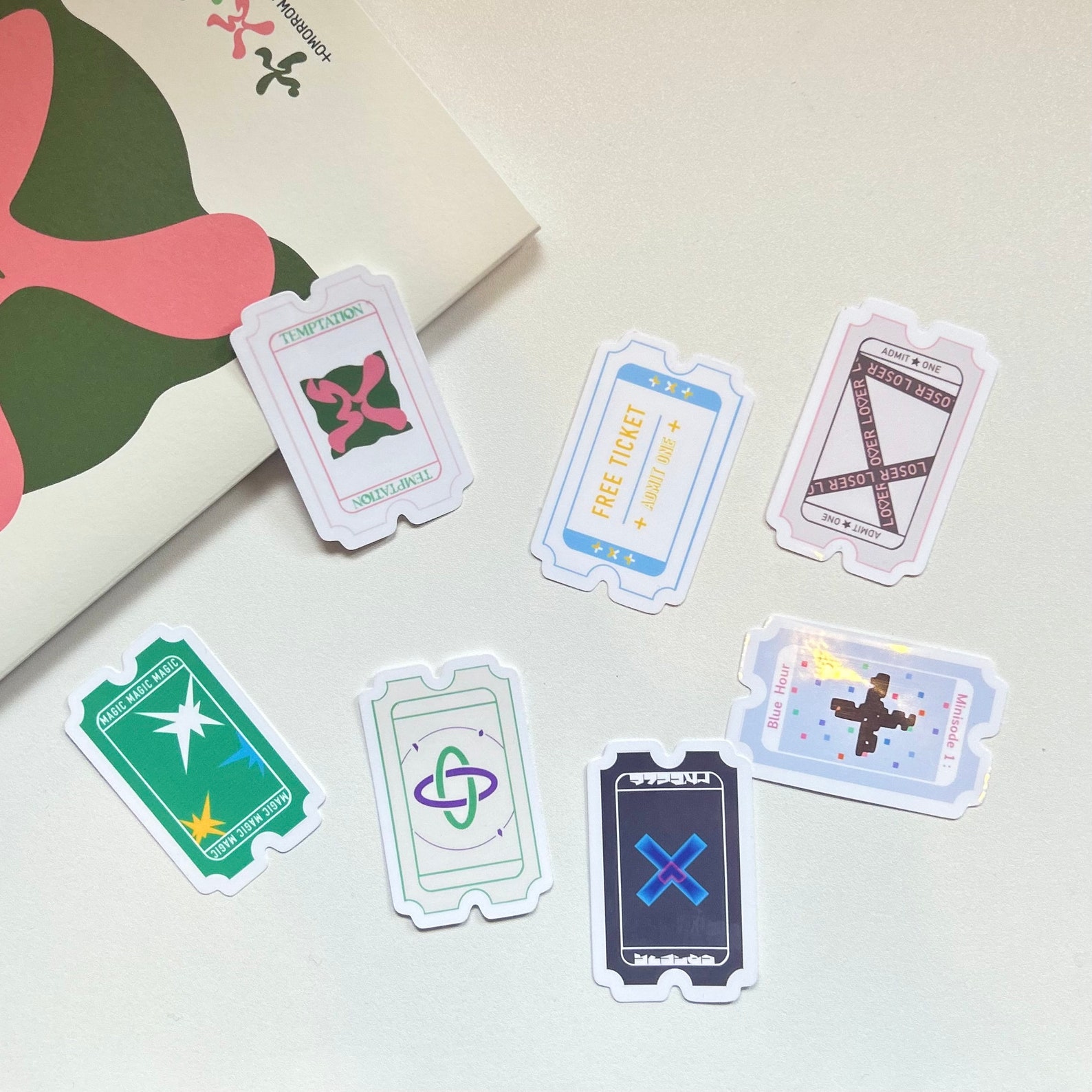 TXT Inspired Cinema Ticket Stickers - Etsy