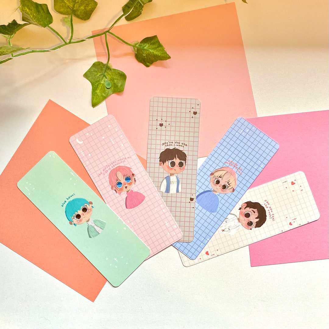 TXT Blue Hour Inspired Bookmarks - Etsy