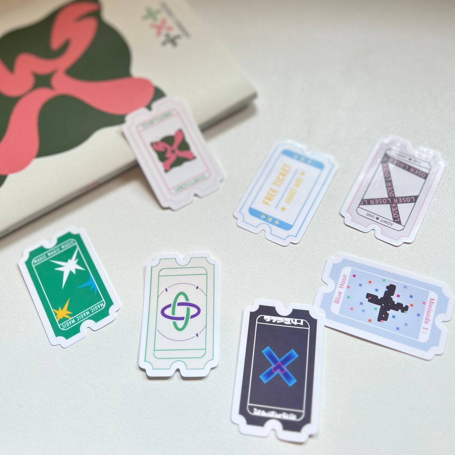 TXT Inspired Cinema Ticket Stickers - Etsy