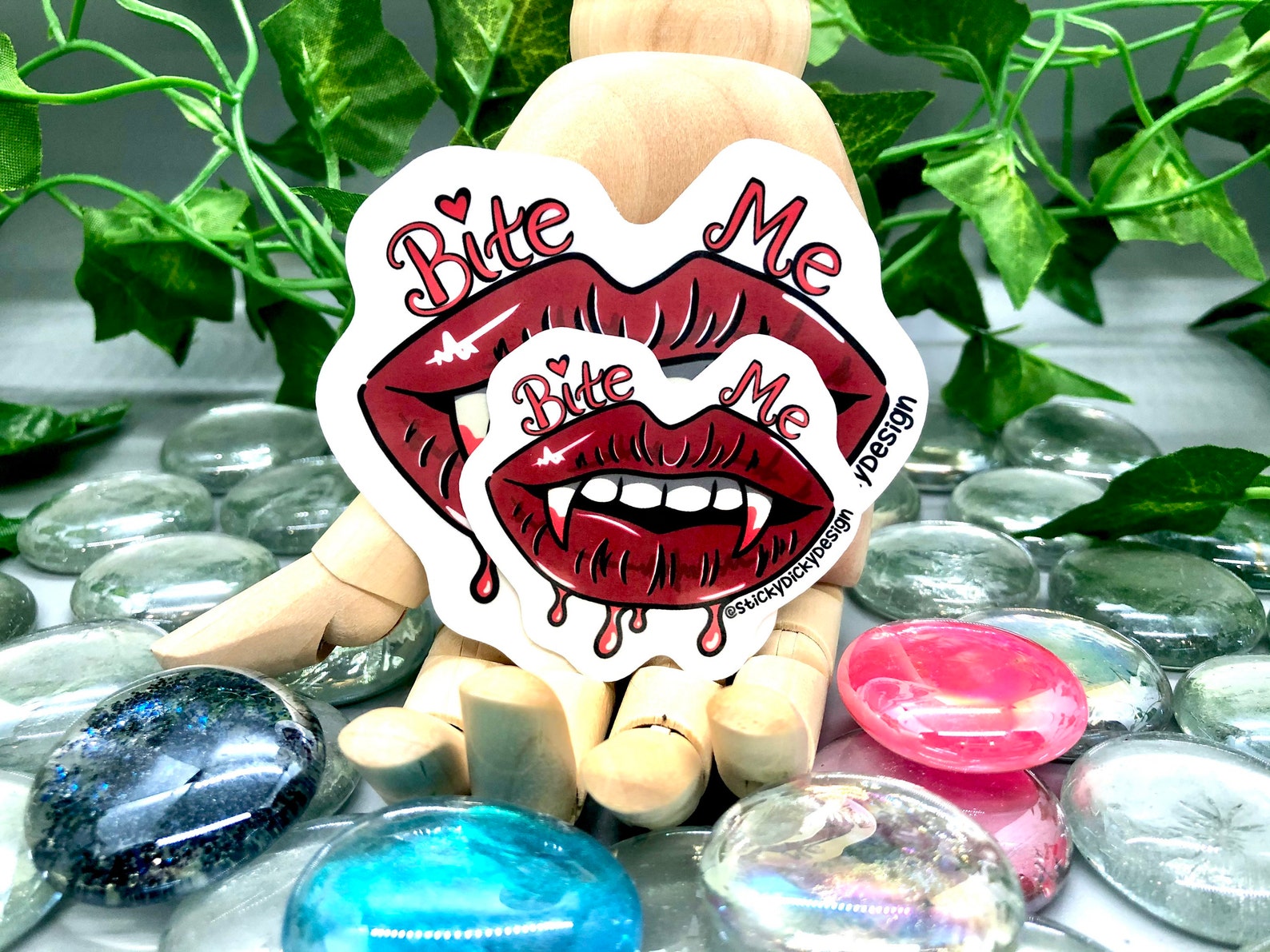 Vampire Bite Me Sticker | Etsy