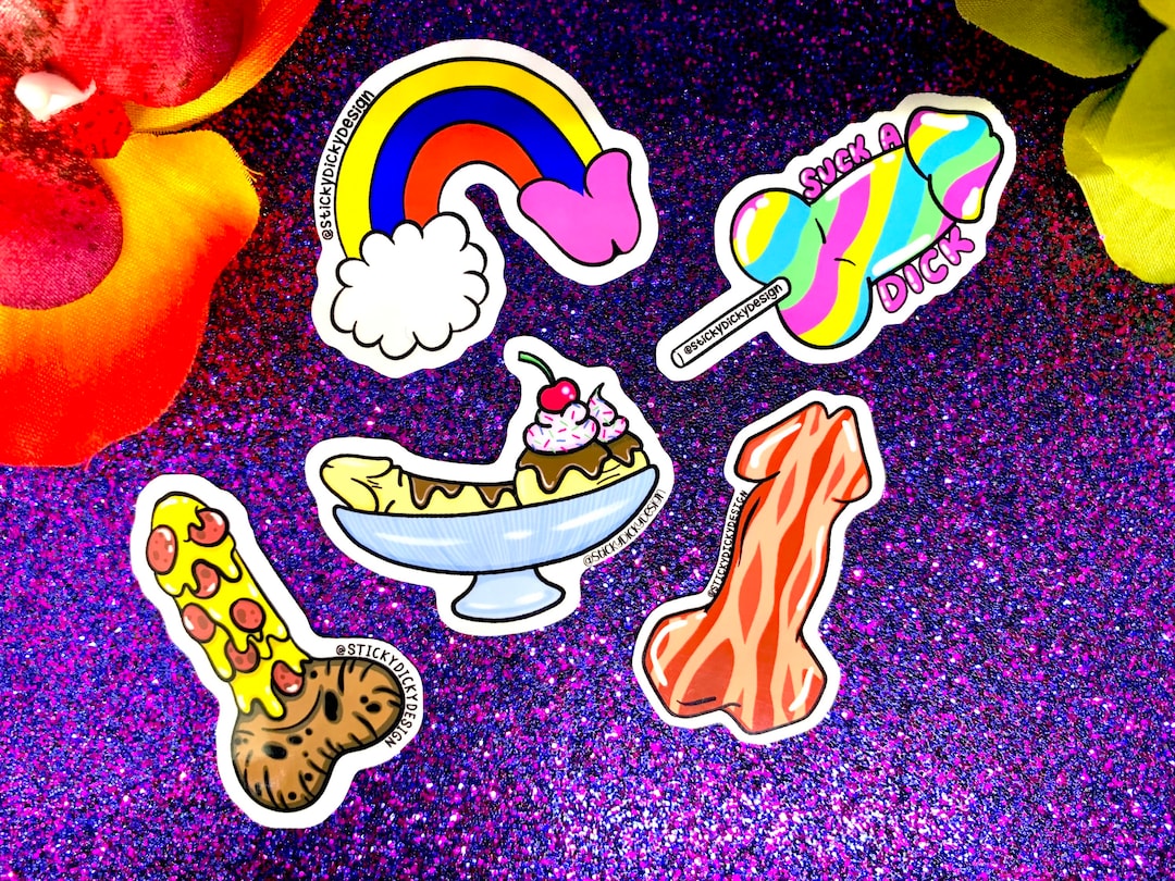 Assorted Penis Sticker Pack - Etsy