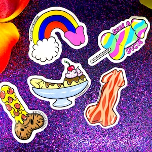 Assorted Penis Sticker Pack - Etsy