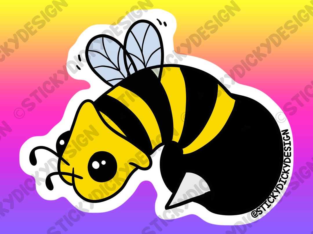Buzzy Boner Bee Sticker - Etsy