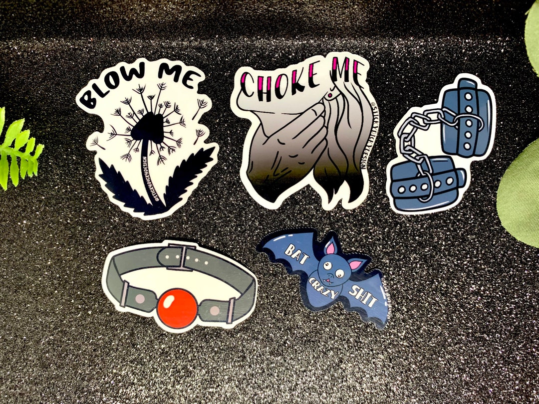 Naughty Black Aesthetic Sticker Pack - Etsy