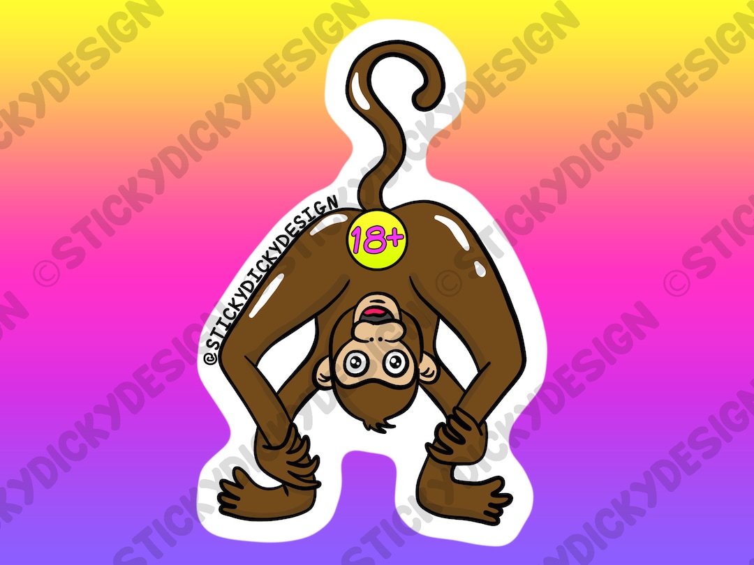 Monkey Butt Sticker - Etsy Australia