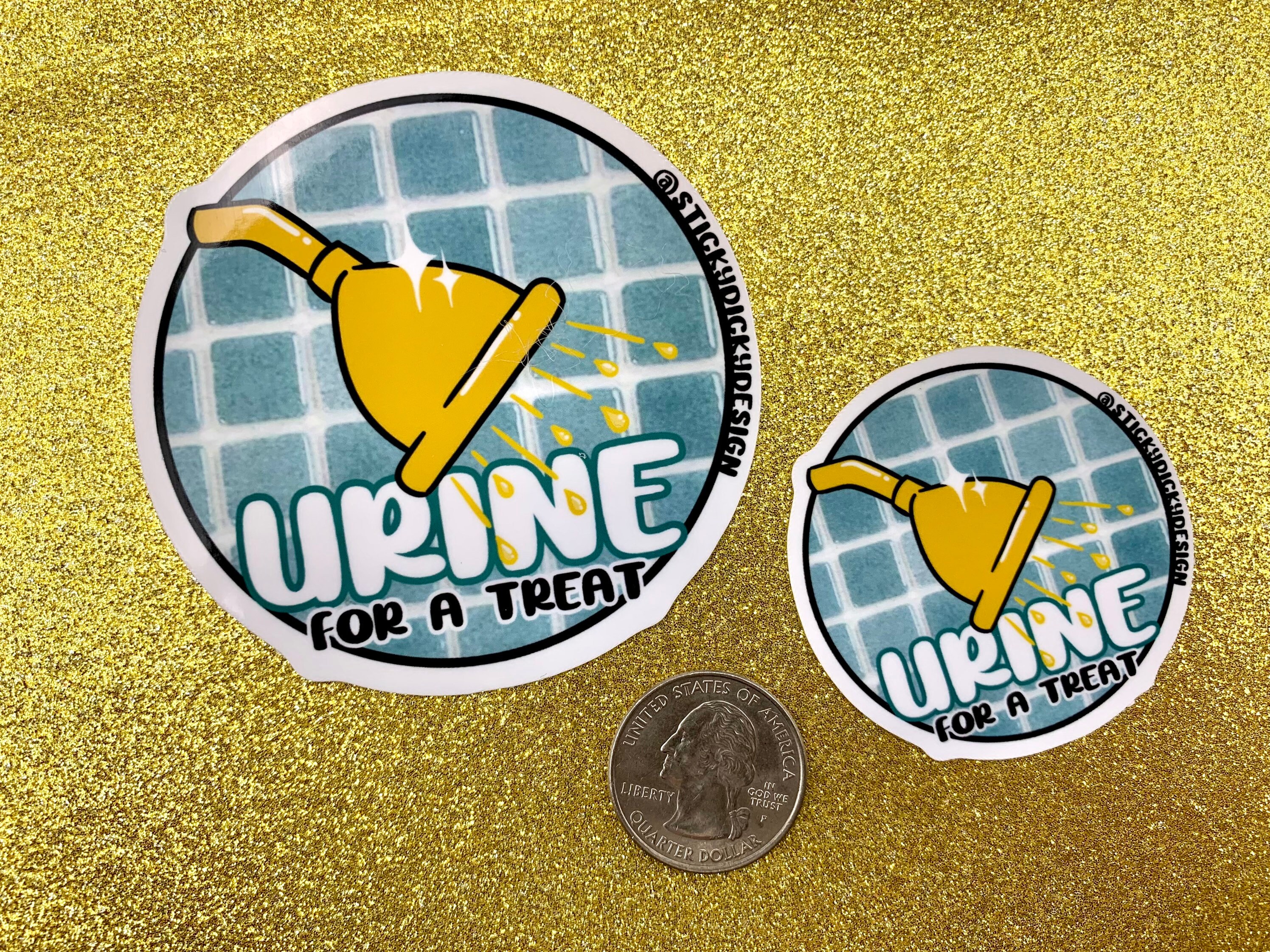 Urine for A Treat Golden Shower Sticker - Etsy