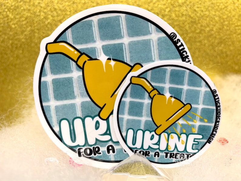Urine for A Treat Golden Shower Sticker - Etsy