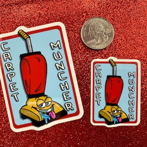 Carpet Muncher Drooling Vacuum Sticker - Etsy