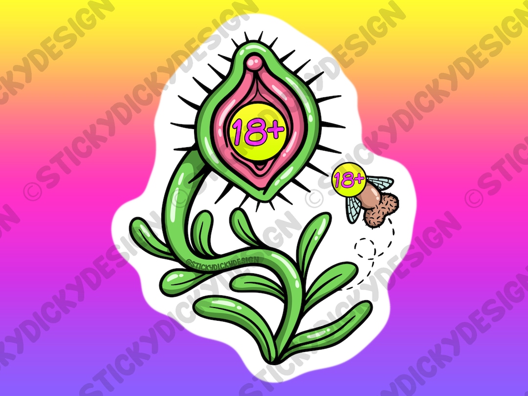 Penis Flytrap Version 2 Flying Penis Sticker Etsy
