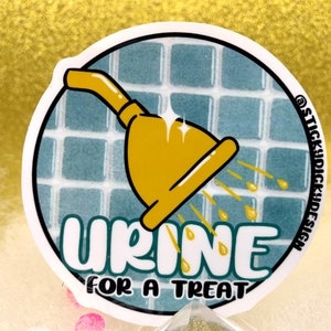 Urine for A Treat Golden Shower Sticker - Etsy