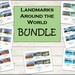 Landmarks of the World 3-part Cards BUNDLE - Etsy