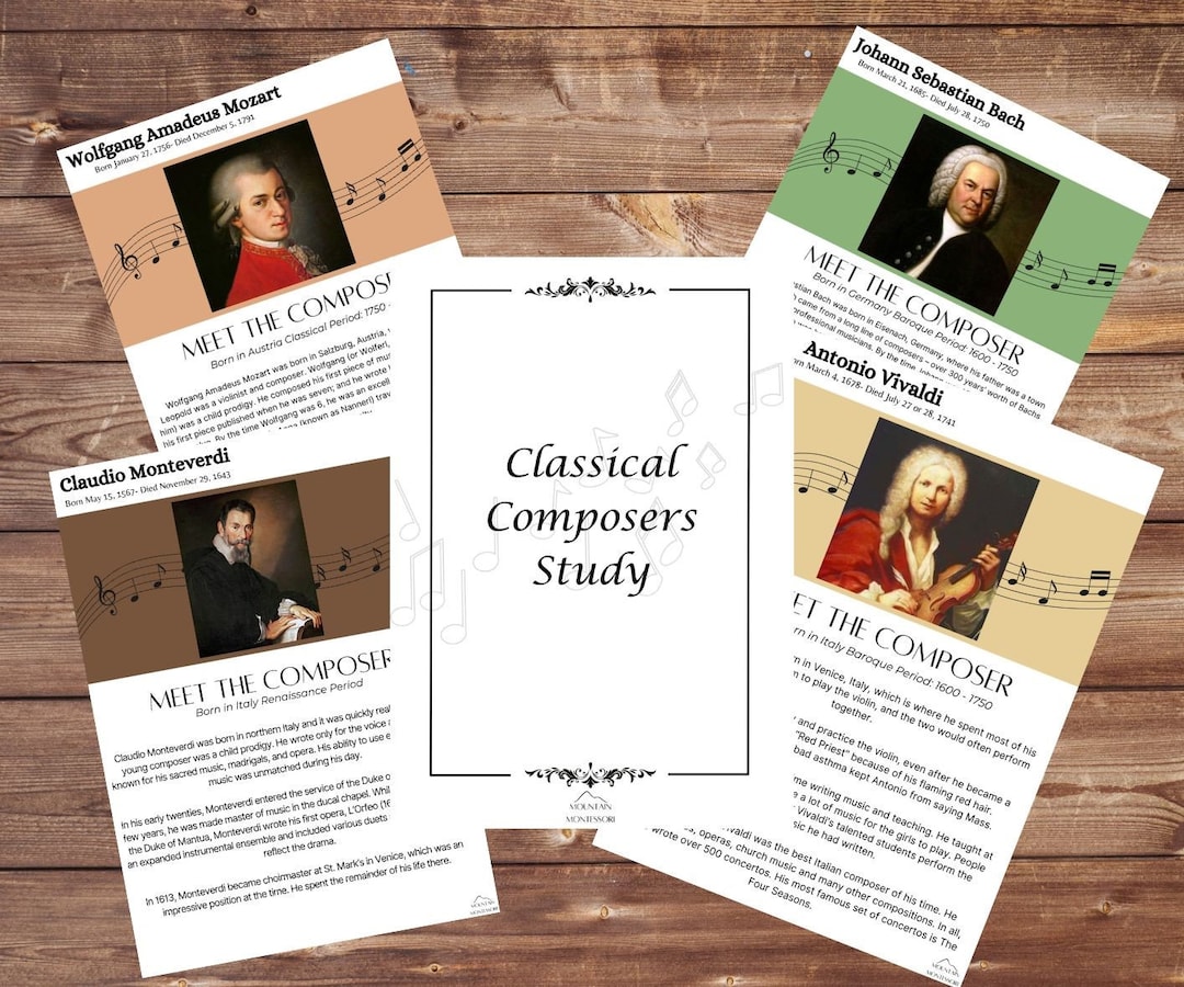 Classical Music Composer Unit Study- Charlotte Mason-ambleside ...