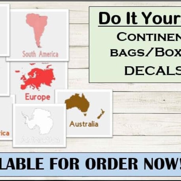 Continent Box - Etsy