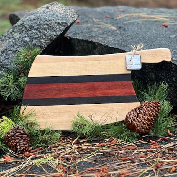 Meat Cleaver Cutting Board - Etsy