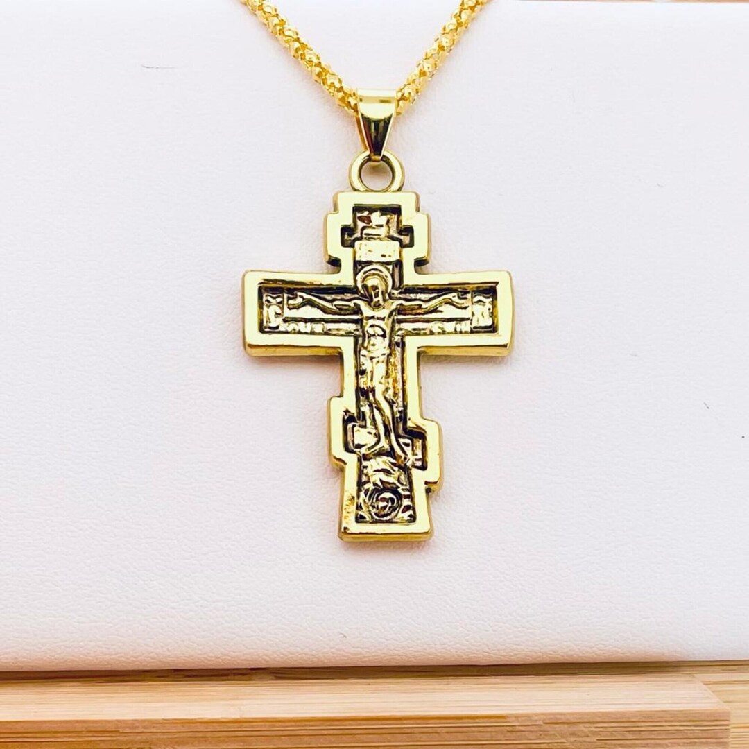 Orthodox Cross Necklace, Christian Jewelry, Men's and Women's Religious ...
