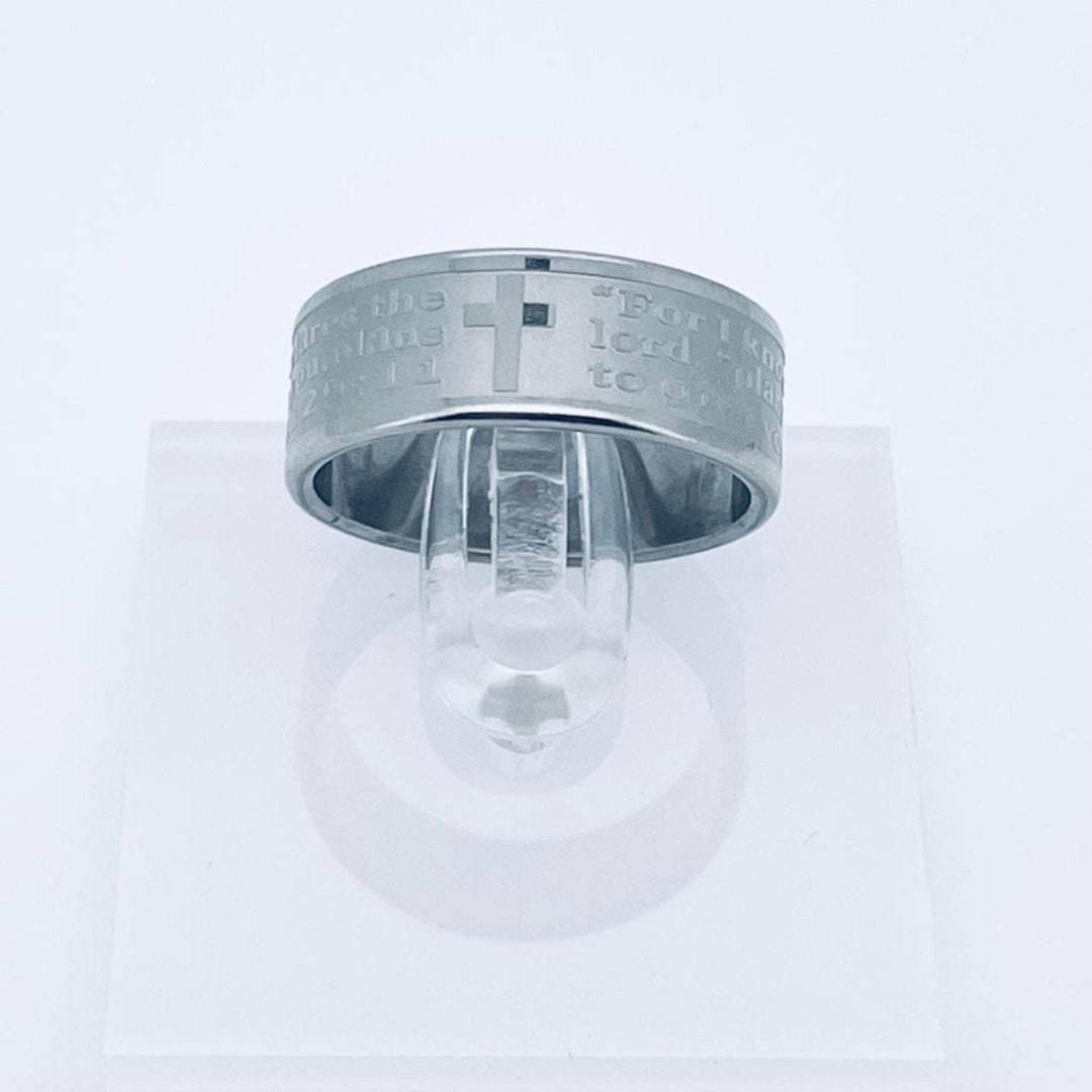 Jeremiah Prayer Ring, Christian Jewelry, Religious Ring, Men's Signet ...