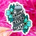 Overstimulated Sticker Cute Mental Health Sitcker Pink ADHD Decal ...
