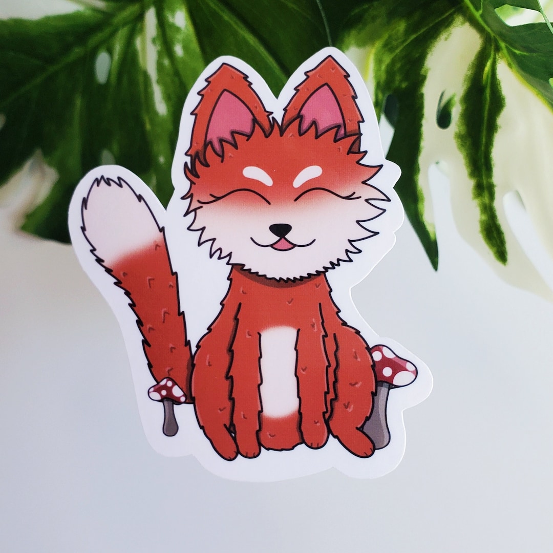 Fox Cottagecore Sticker | Cute Fox Decal | Wildlife Sticker | Fox Lover ...