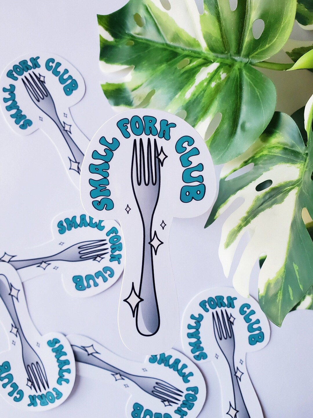 Small Fork Club Sticker | Neurodivergent Funny Sticker | Mental Health ...