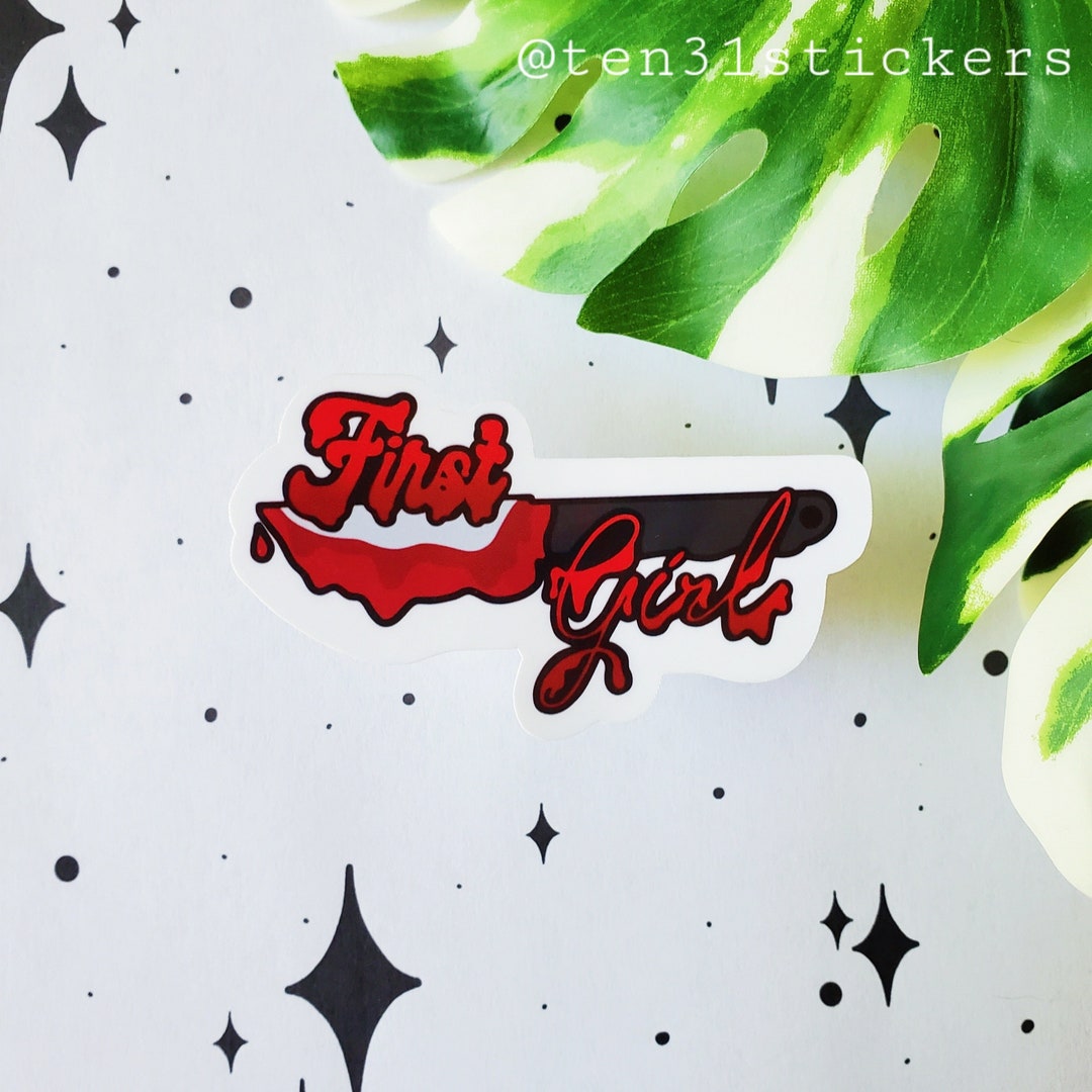 First Girl Horror Movie Sticker | "final" Girl Energy Sticker | Scary ...