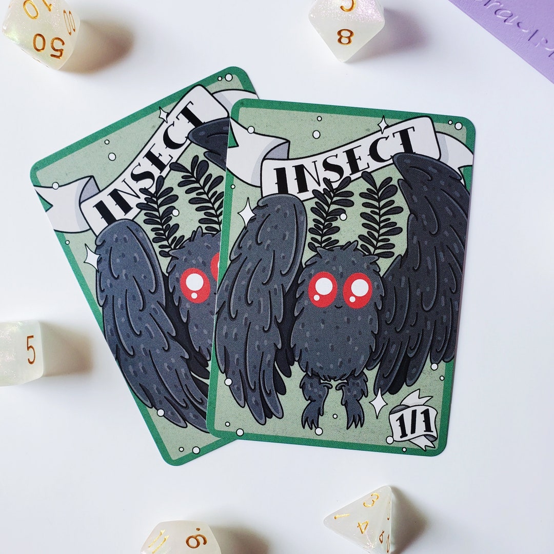 Insect MTG Token Mothman Set of Two | Mothman Magic the Gathering Token ...