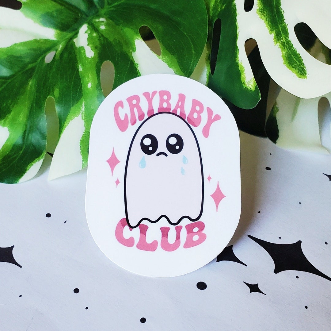 Crybaby Club Ghost Sticker | Crying Ghost Sticker | Cute Spooky ...