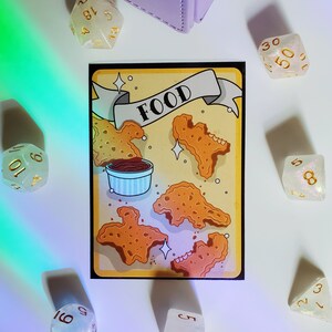 Food Token Dinosaur Nugget Set of Two | Magic the Gathering Food Token ...
