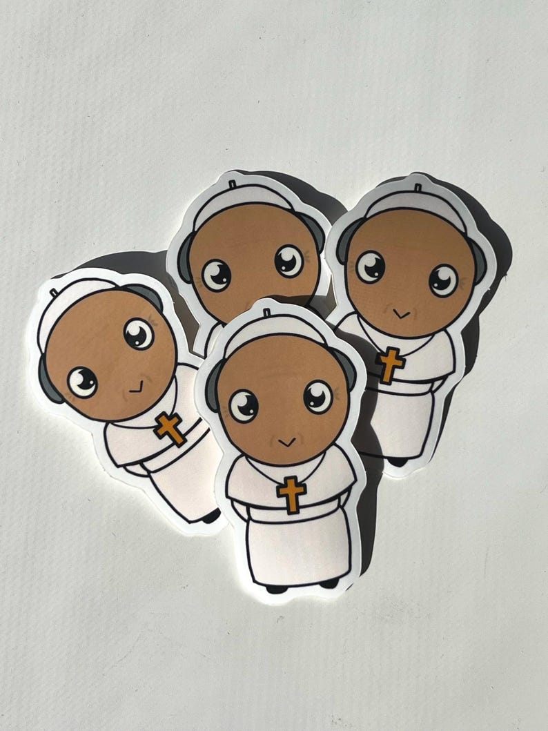 Catholic Sticker, Pope Francis Sticker, Chibi Sticker, Catholic Chibi ...