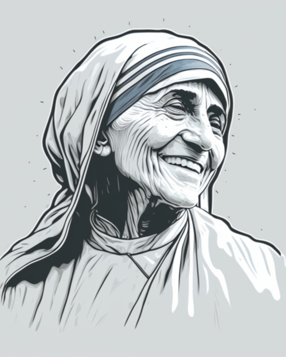 St. Mother Teresa of Calcutta Digital Download, Mother Teresa Wall Art ...