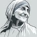 St. Mother Teresa of Calcutta Digital Download, Mother Teresa Wall Art ...