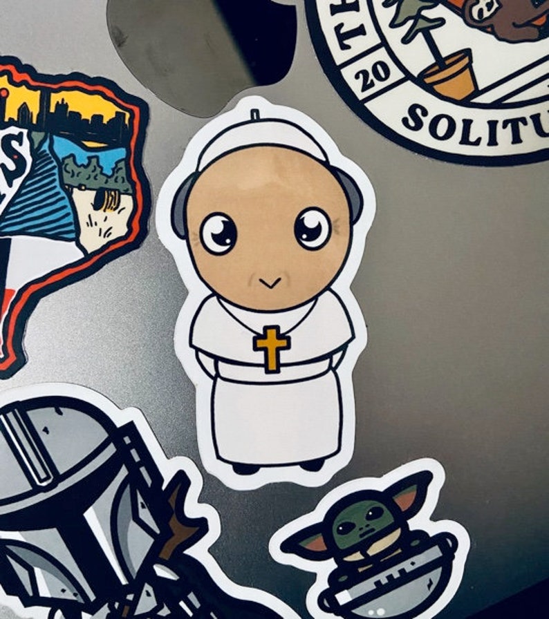 Catholic Sticker, Pope Francis Sticker, Chibi Sticker, Catholic Chibi ...
