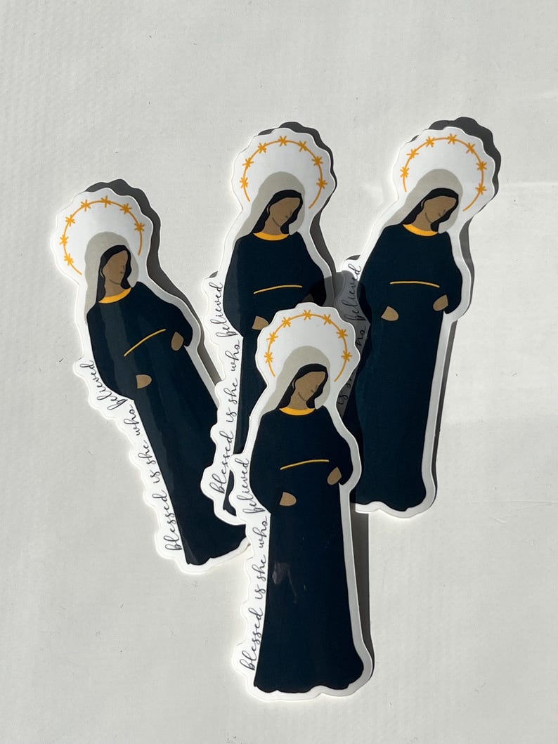 Catholic Sticker, Mary Sticker, Mother Mary Sticker, Mama Mary Sticker ...