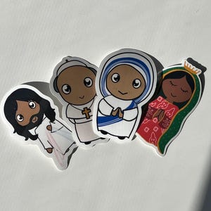 Catholic Stickers, St. Mother Teresa Sticker, Our Lady of Guadalupe ...