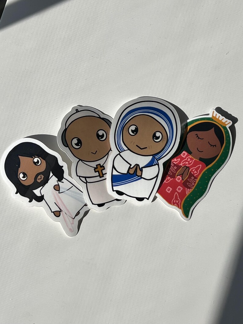 Catholic Stickers, St. Mother Teresa Sticker, Our Lady of Guadalupe ...