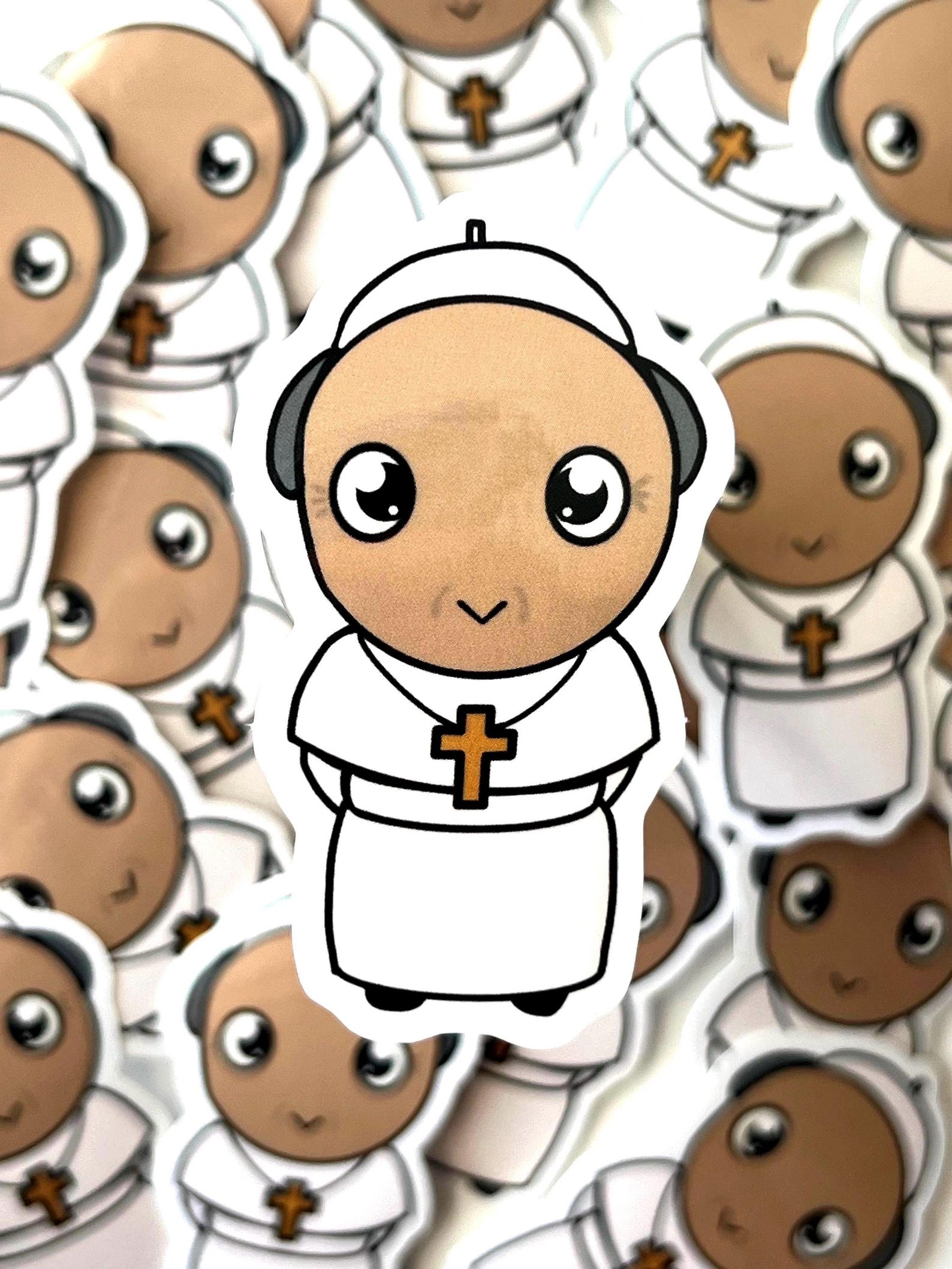Catholic Sticker, Pope Francis Sticker, Chibi Sticker, Catholic Chibi ...