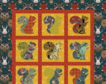 Squirrel Quilt Kit - Etsy