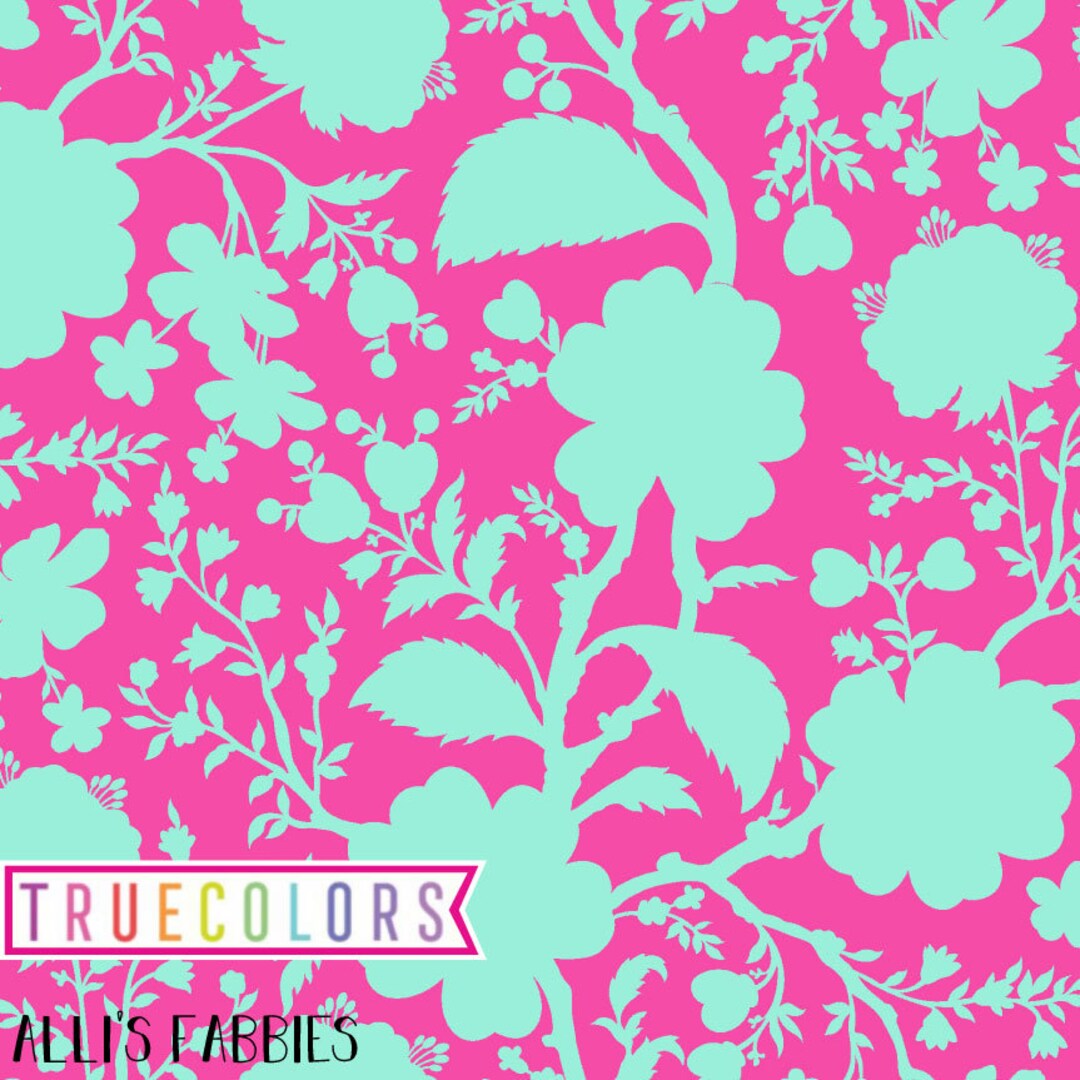 Tula Pink True Colors Wildflower, Azalea Pink - Etsy