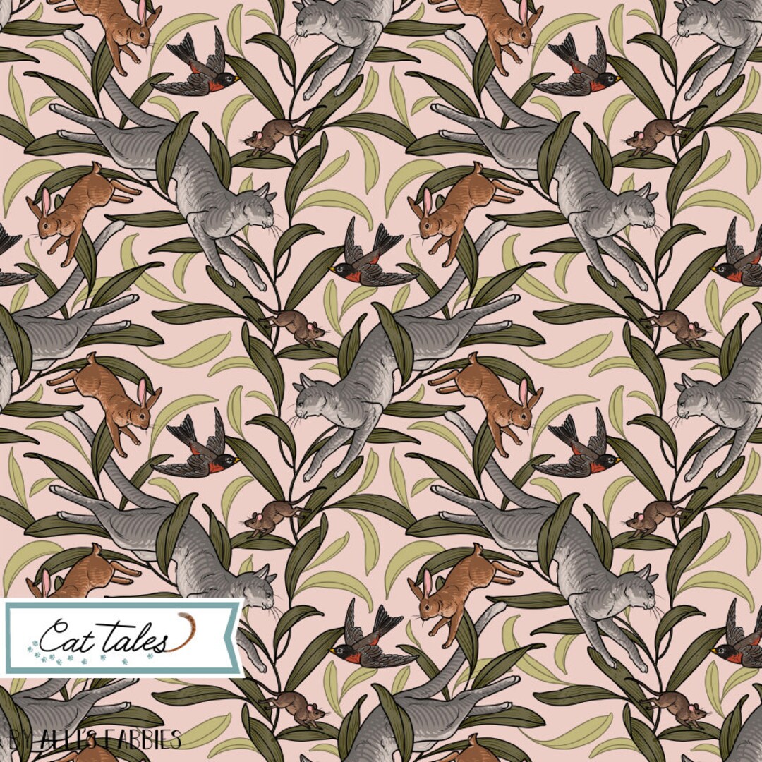 Rachel Hauer Cat Tales, on the Prowl, Natural - Etsy