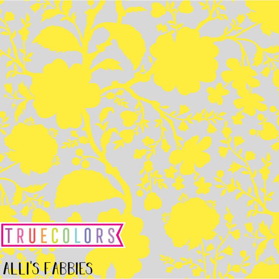 Tula Pink True Colors Wildflower, Daisy Yellow - Etsy