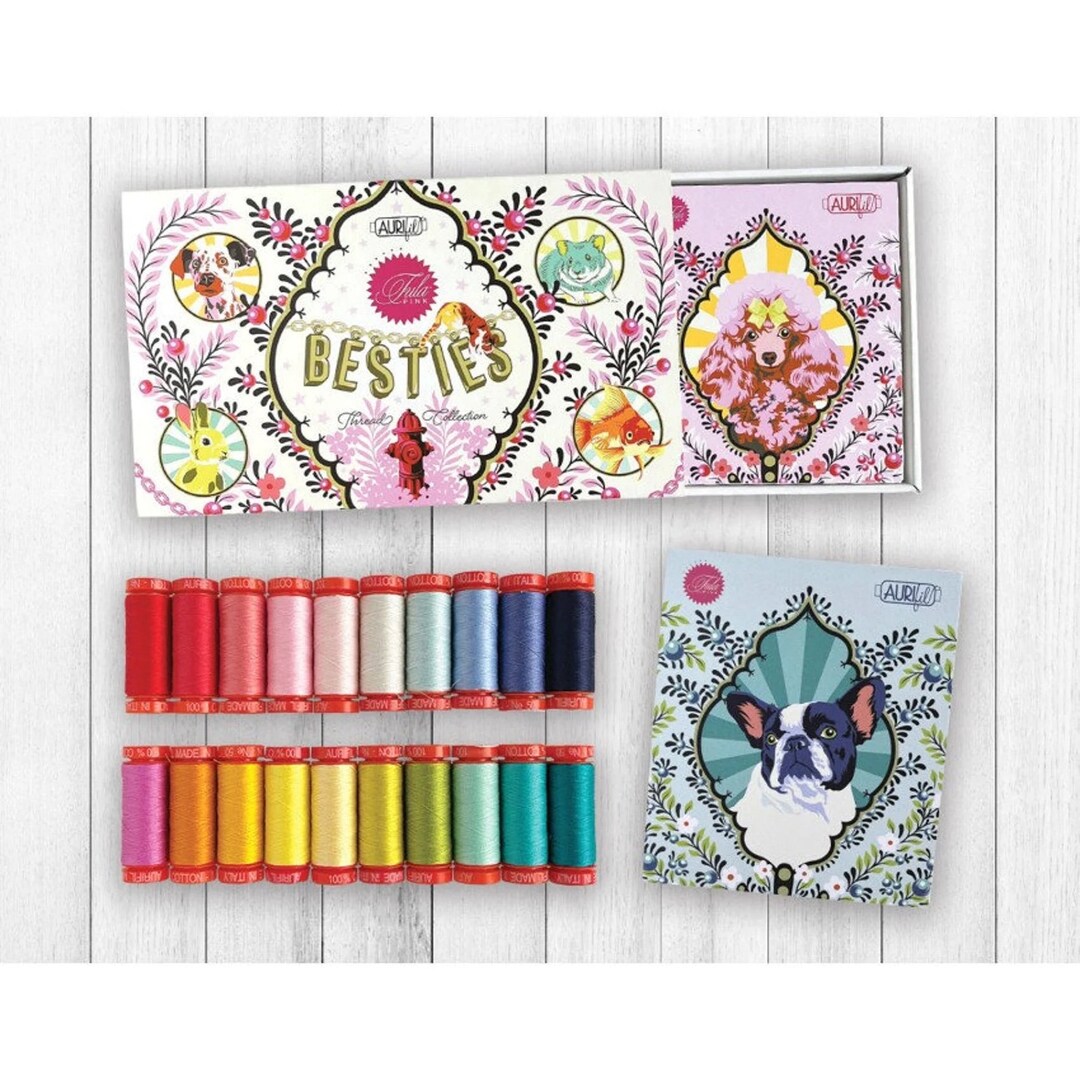 Tula Pink Besties Aurifil 20 Spool Thread Collection Box - Etsy