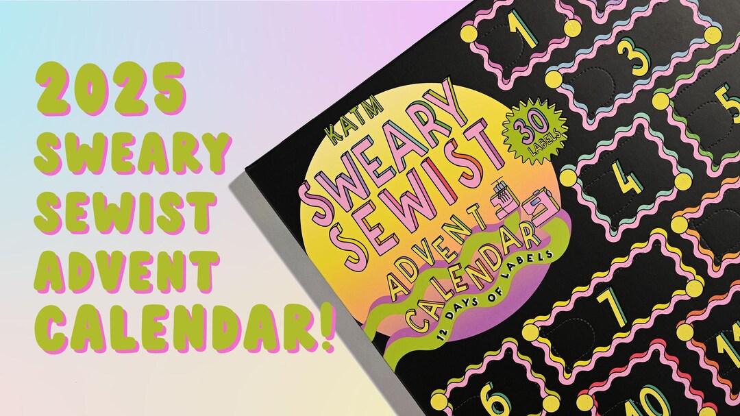 KATM 2025 Sweary Label Advent Calendar, 12 Windows, 30 Labels - Etsy UK