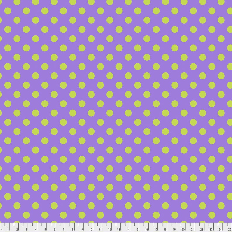 Tula Pink Pom Poms and Tent Stripes Orchid Purple Soft Lime - Etsy