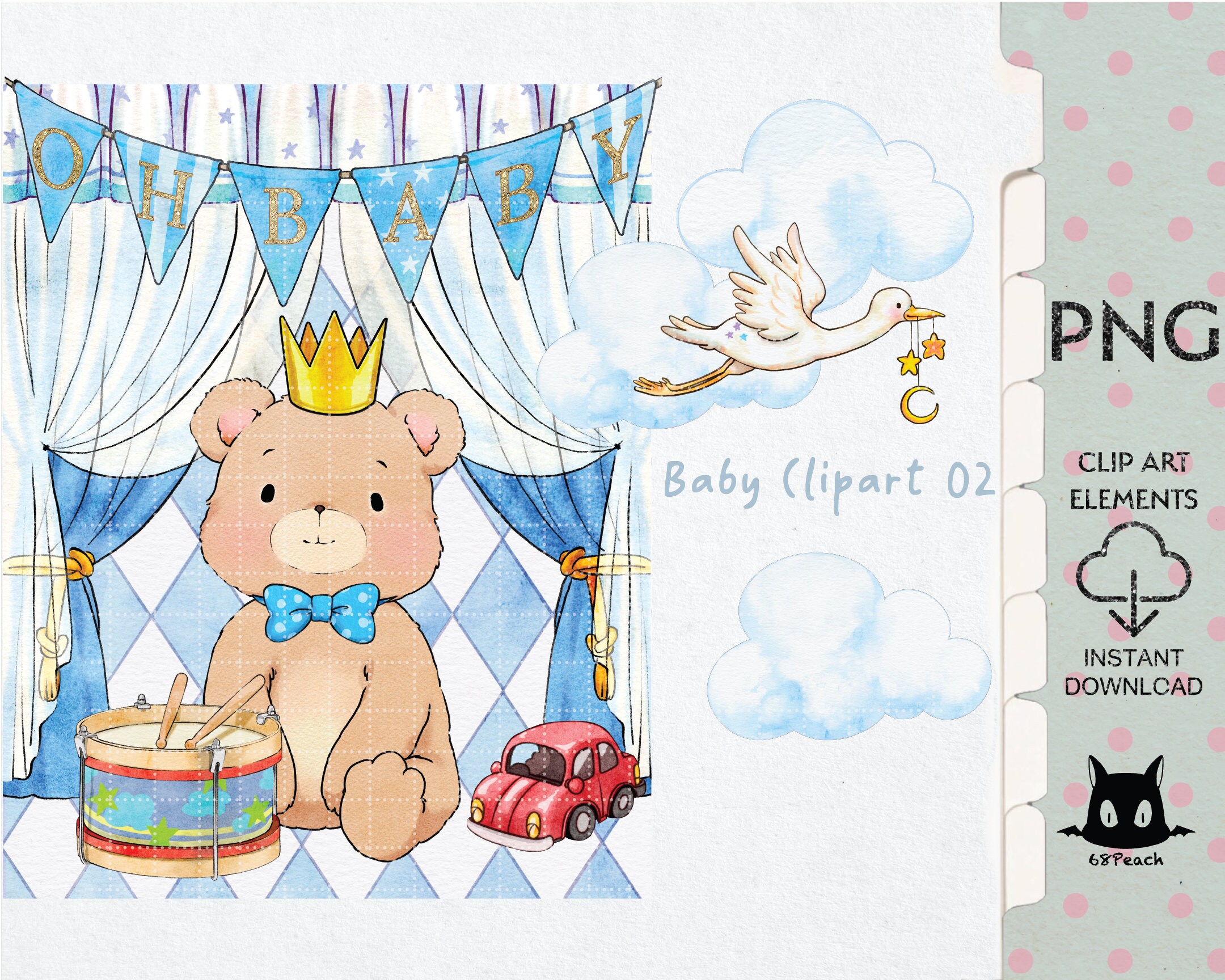 Baby Shower Little Bear Clipart Baby Newborn Baby Shower Invitation Png ...