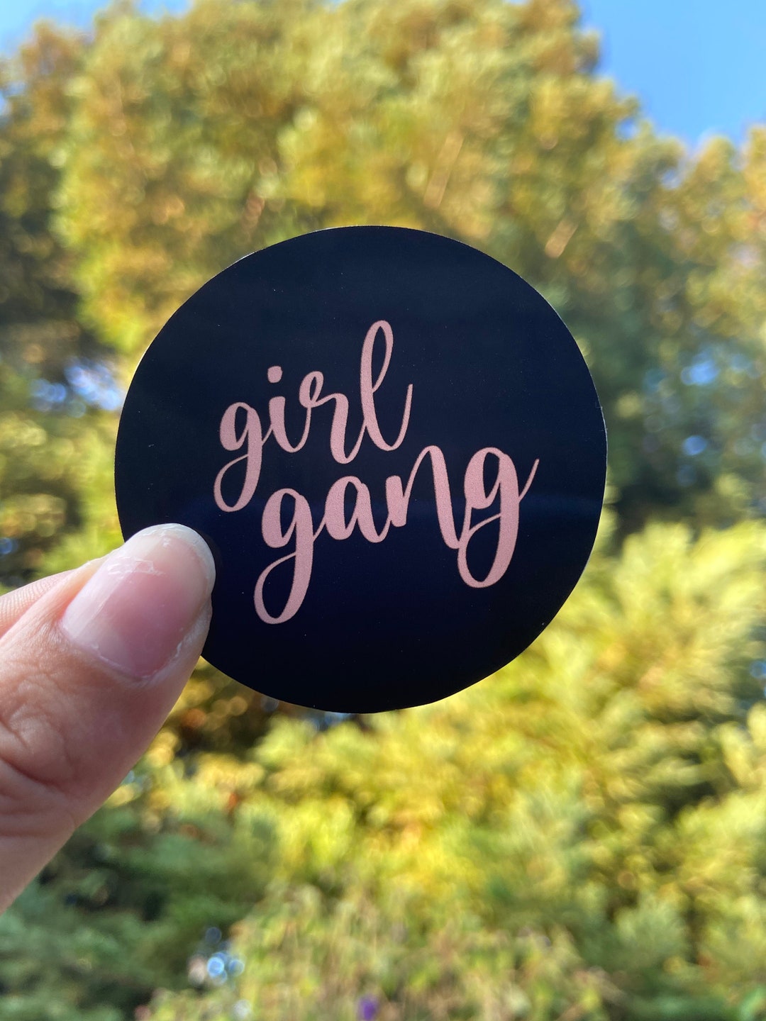 Girl Gang Sticker Girl Gang Girl Empowerment Girl Gang Glossy Vinyl ...