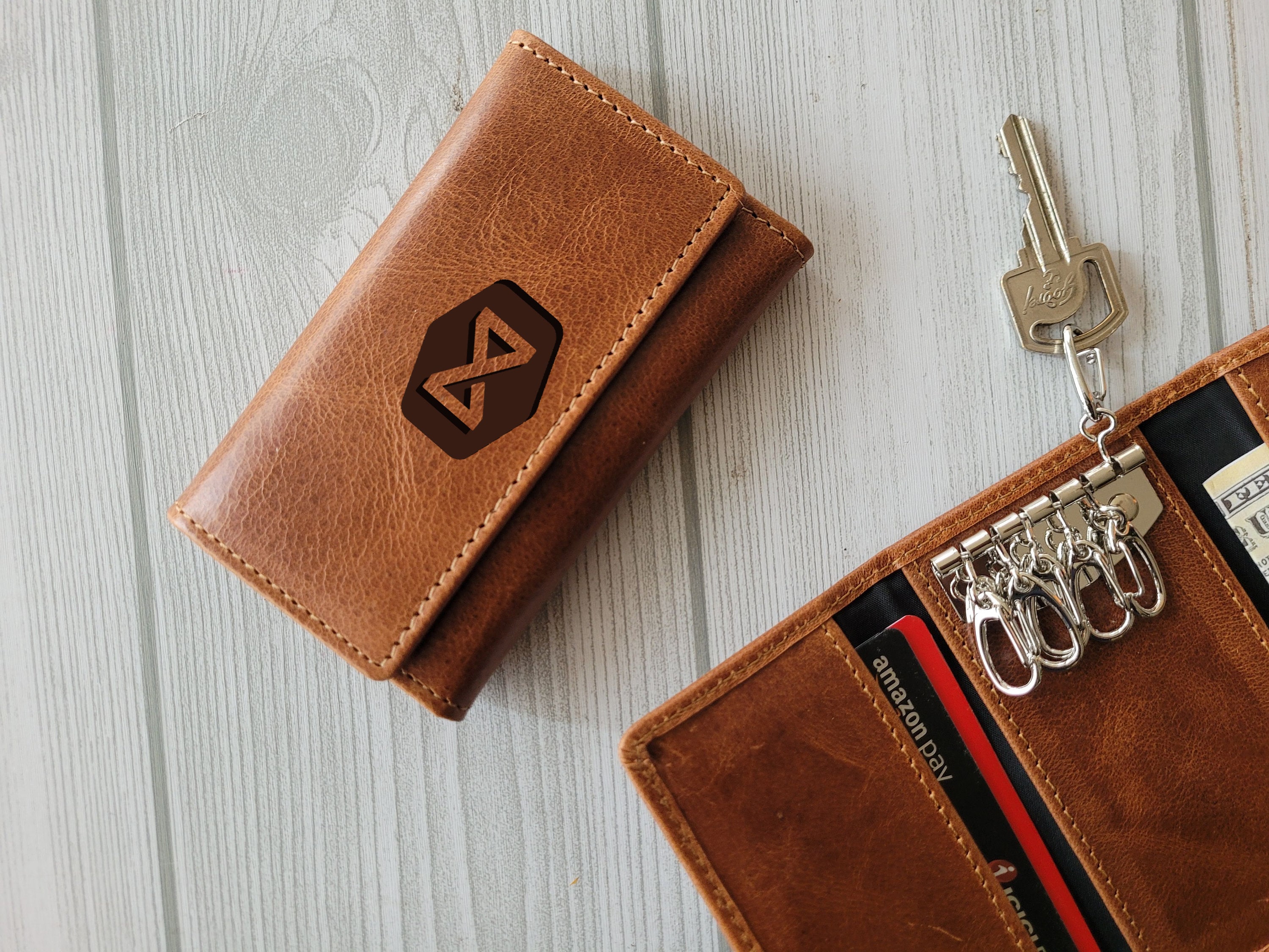 Housewarming Leather Key Case, Leather Key Holder, Key Organizer ...