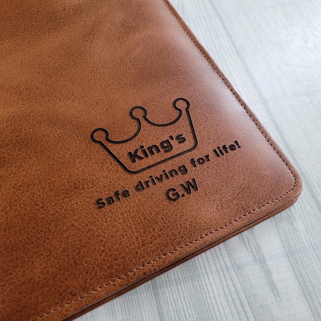 Personalized Leather Portfolio for Men, Custom Name&logo Leather ...