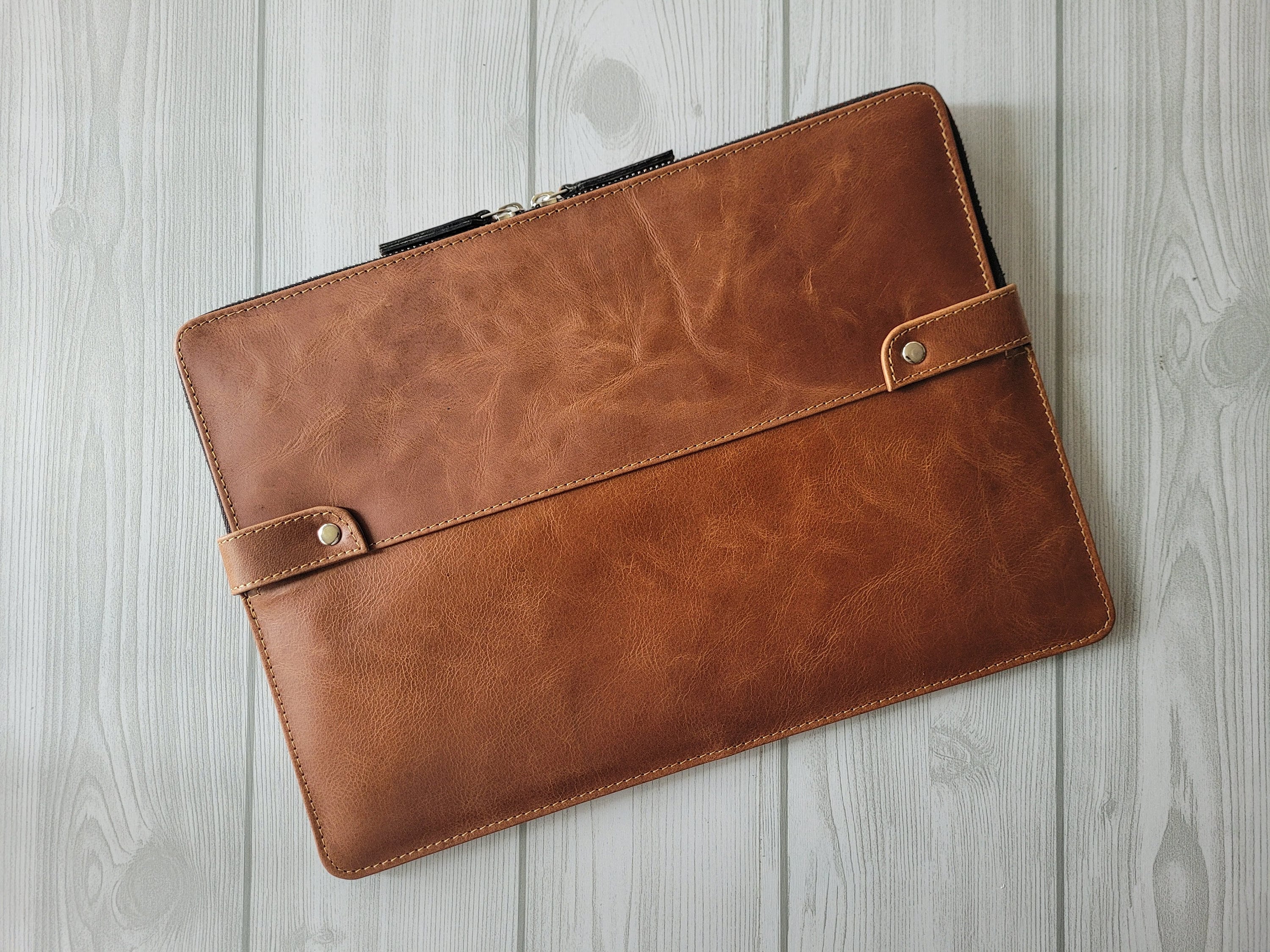 Leather Dell XPS 13 2 in 1 Leather Laptop Sleeve Case, Leather Dell XPS ...